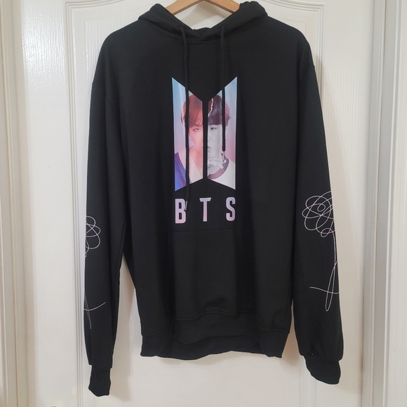 None | Tops | Rare Bts Suga 93 Black Concert Hoodie Large | Poshmark